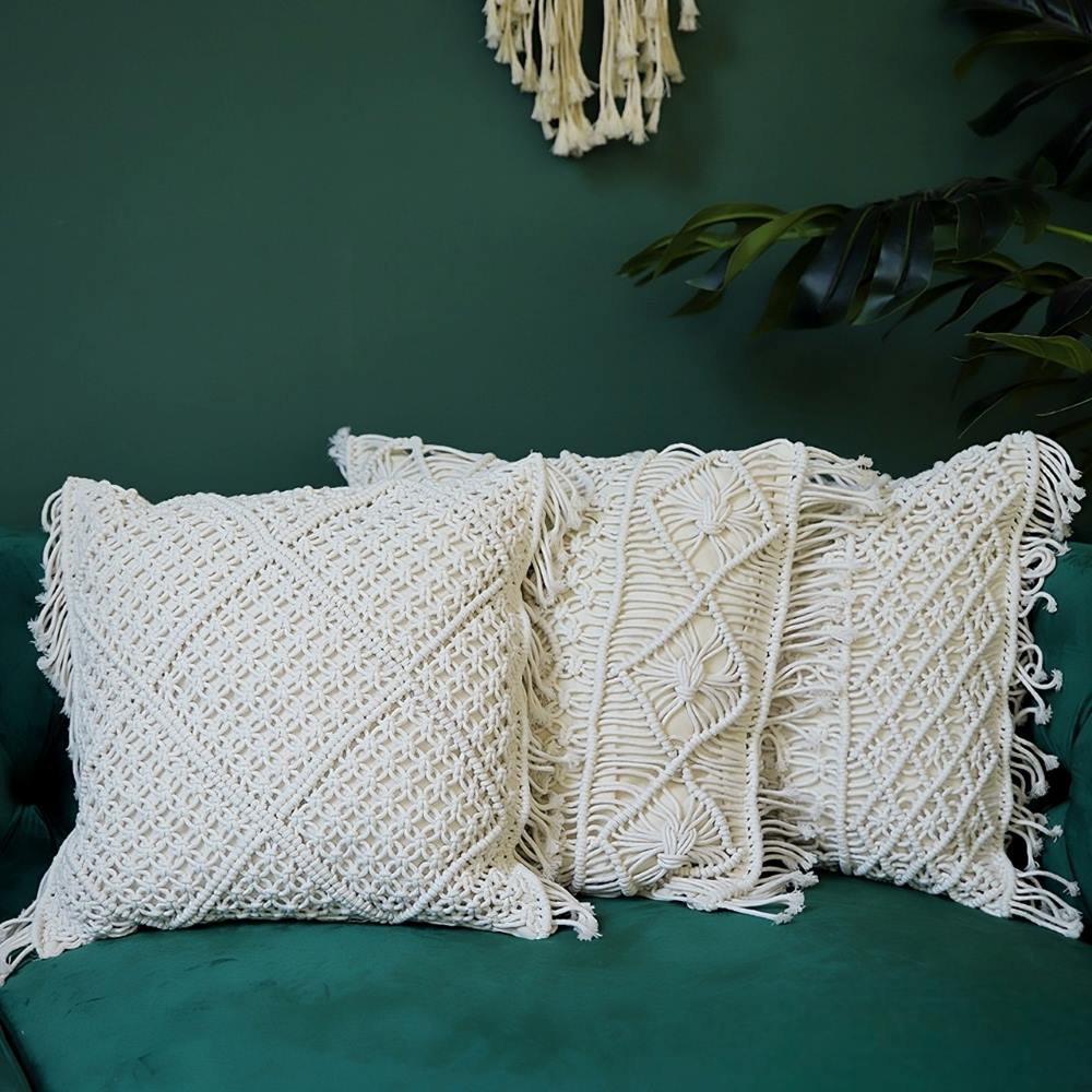 Coussin Macramé Simple | Bohème Décor