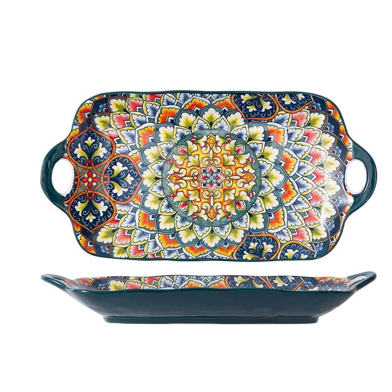 Grand Plat Céramique Bohème | Bohème Décor